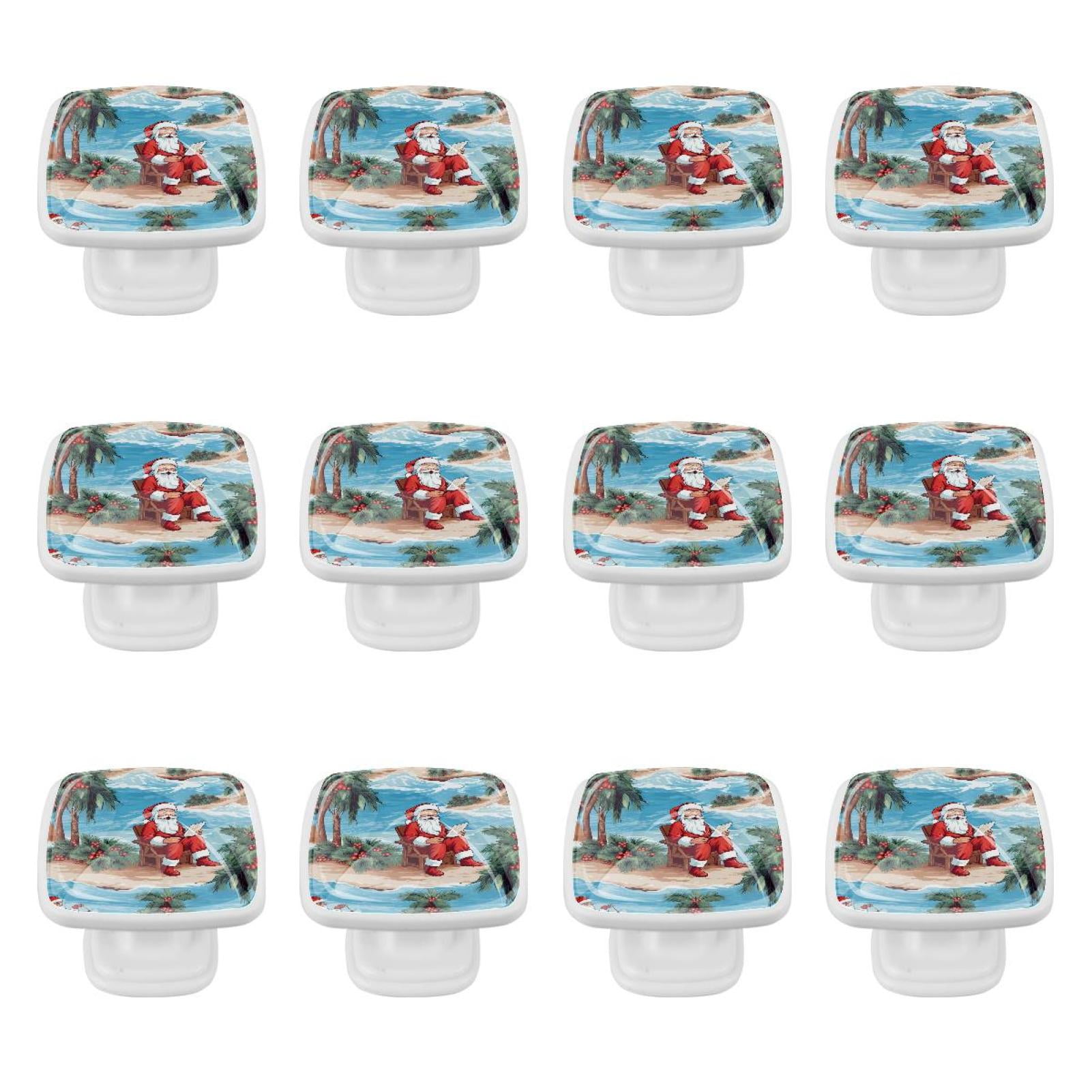 12 Packs Santa Beach Vacation Cabinet Knobs- Pull Hardware Handle ...