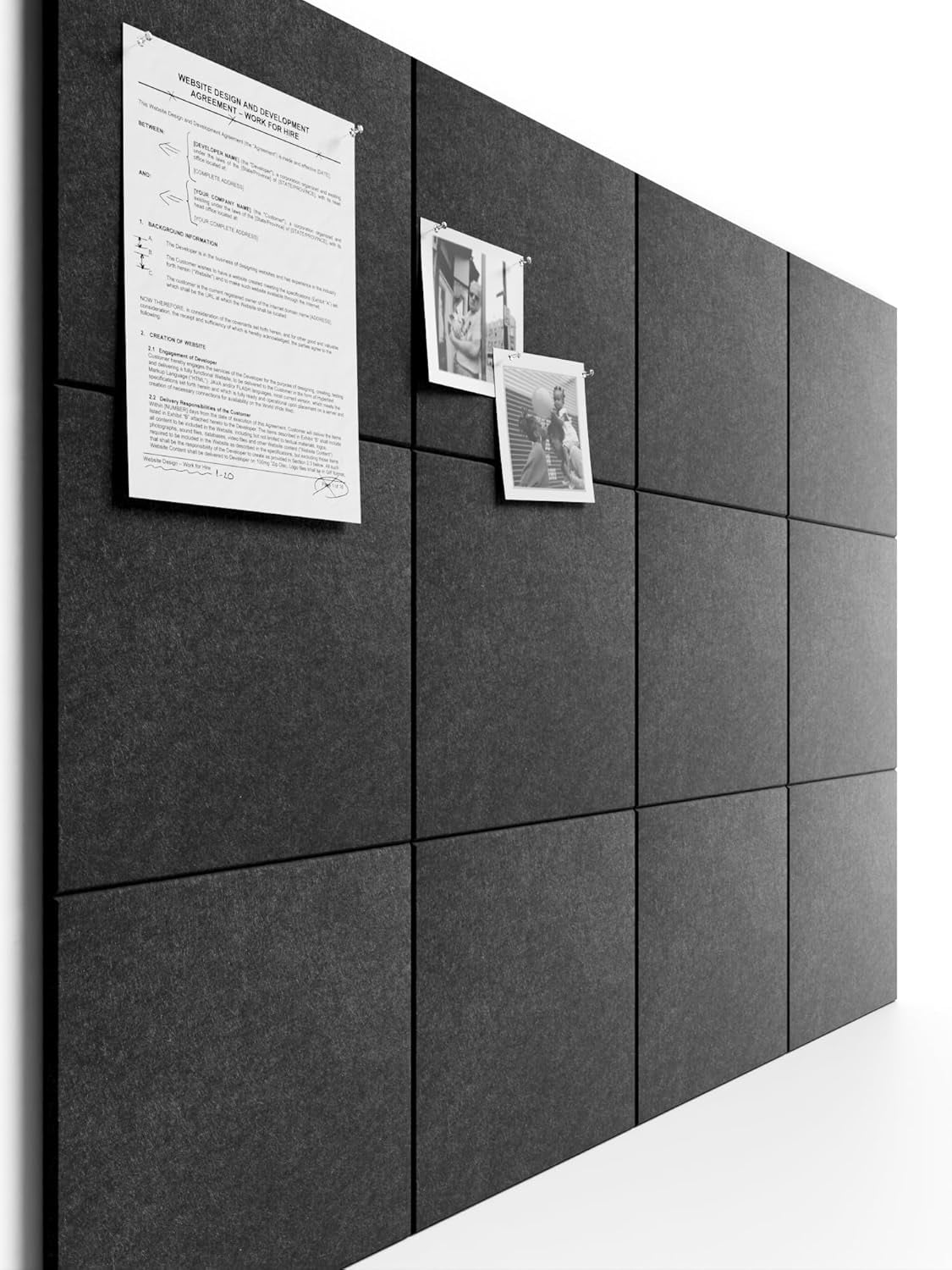 12 Packs Soft Wood Board Substitute 11.7 Inches X 11.7 Inches Wall Tile ...