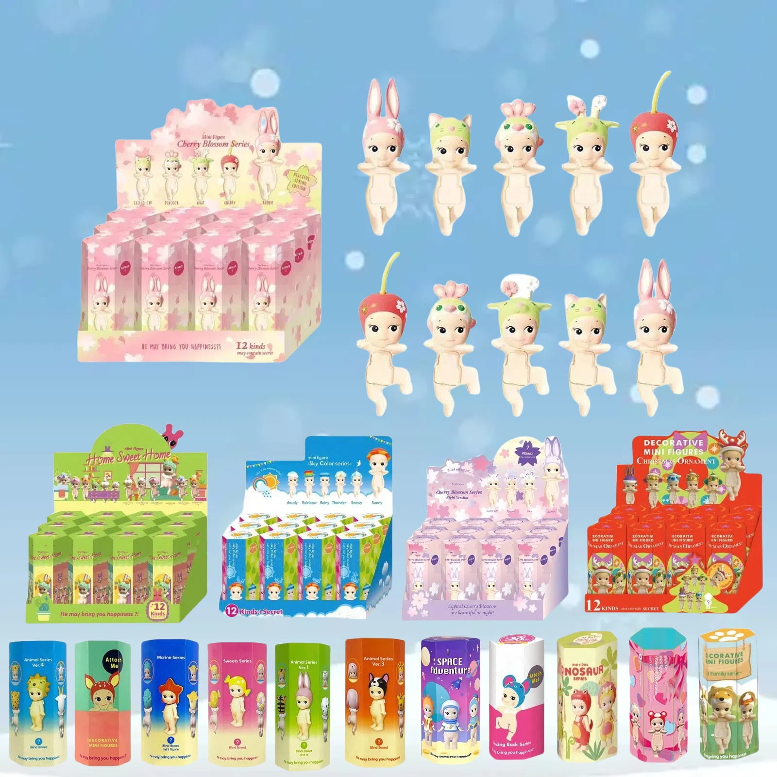 12 Packs Sonny Angel Mini Blind Box - Surprise Collectible Figures for ...