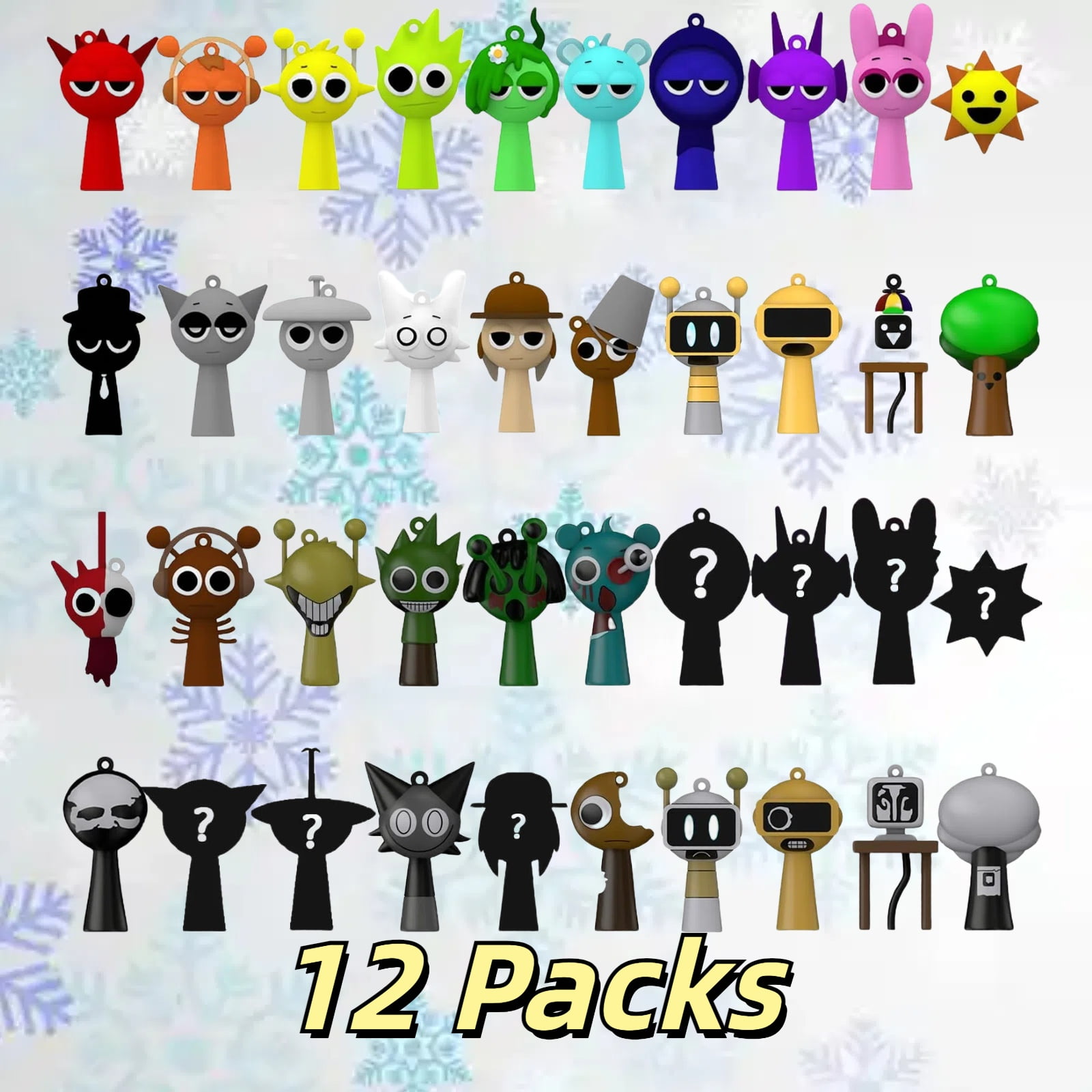 12 Packs Sprunki Toy Mystery Box Blind Box Sprunki Toys Blind Box: The ...