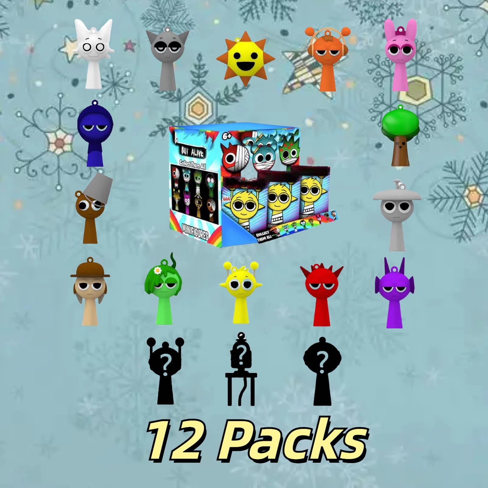 12 Packs Sprunki Toy Mystery Box Incredibox Box Sprunk i Toys: Discover ...
