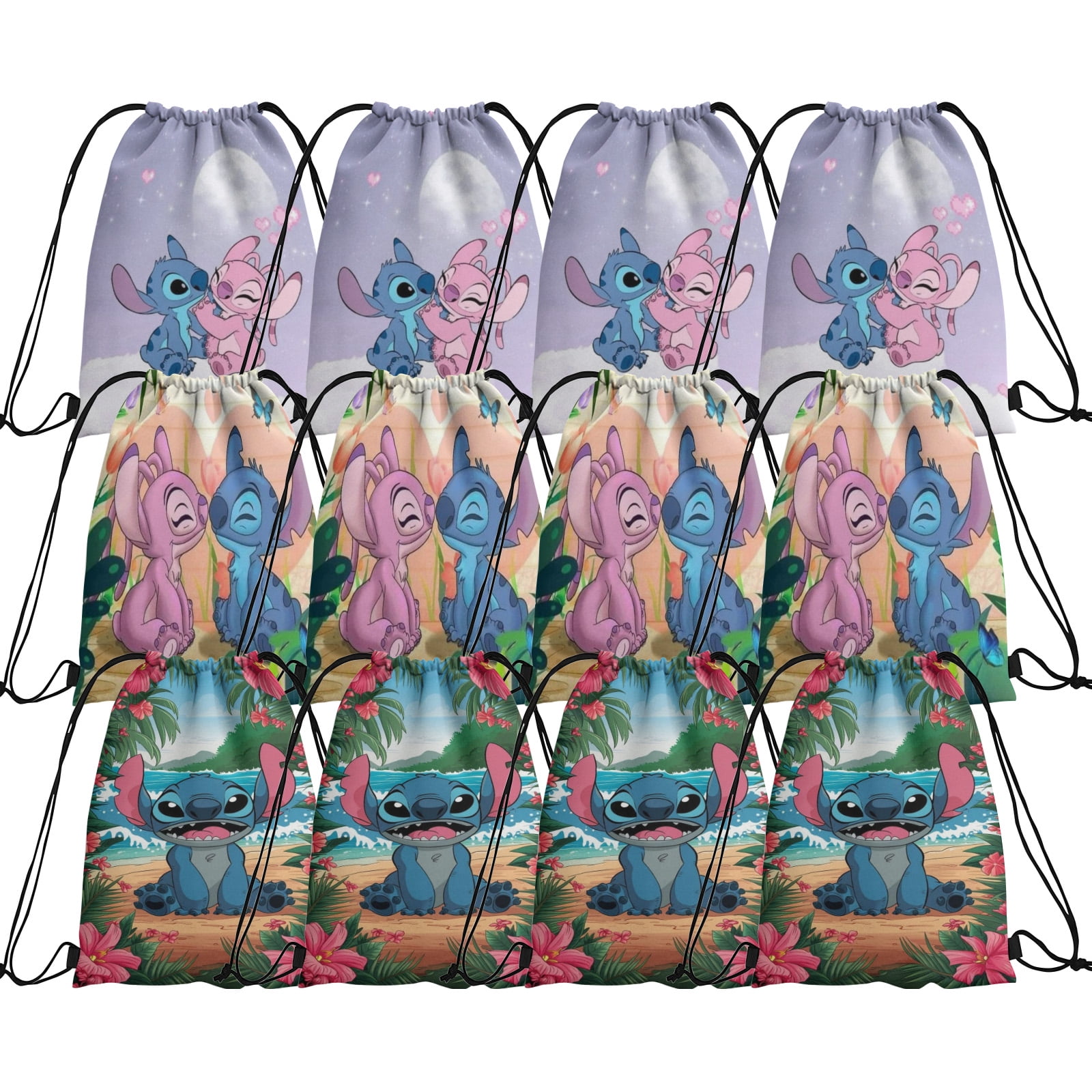 12 Packs Stitch Candy Drawstring Bag – Perfect Drawstring Goodie Favor ...