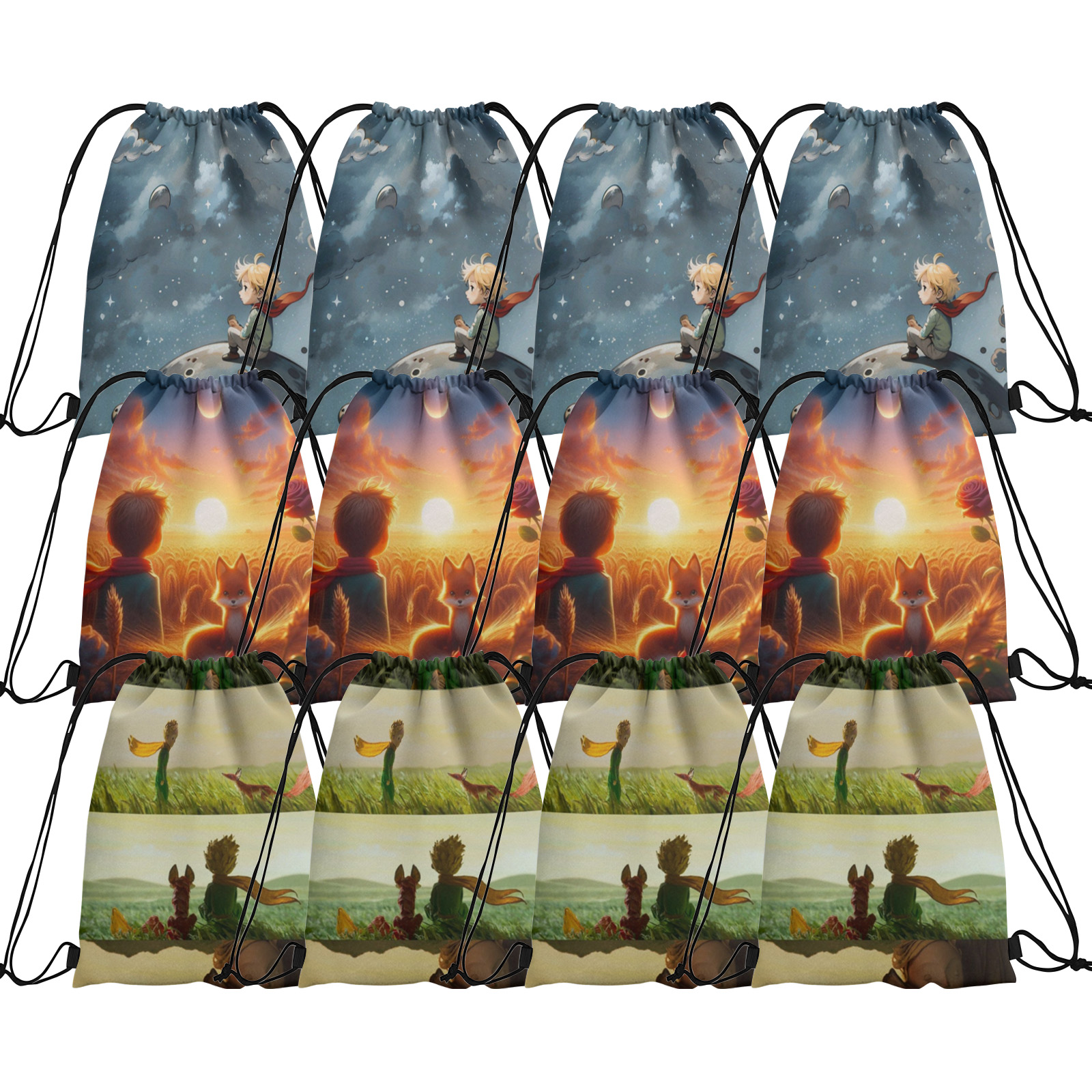 12 Packs The Little Prince Candy Drawstring Bag - Perfect Drawstring ...