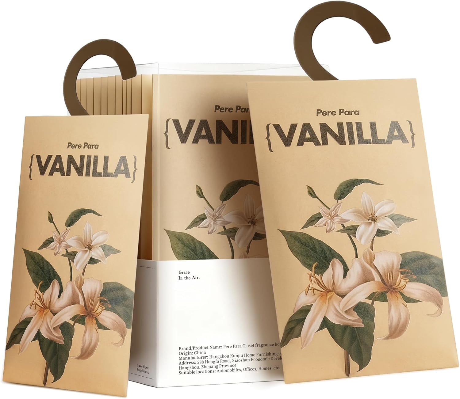 12 Packs Vanilla Potpourri Scented Sachets for Drawers and Closets ...