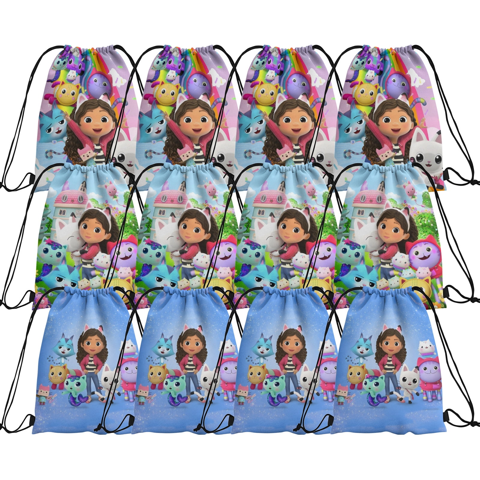 12 Packs gabby Candy Drawstring Bag, Drawstring Goodie Favor Bags for ...