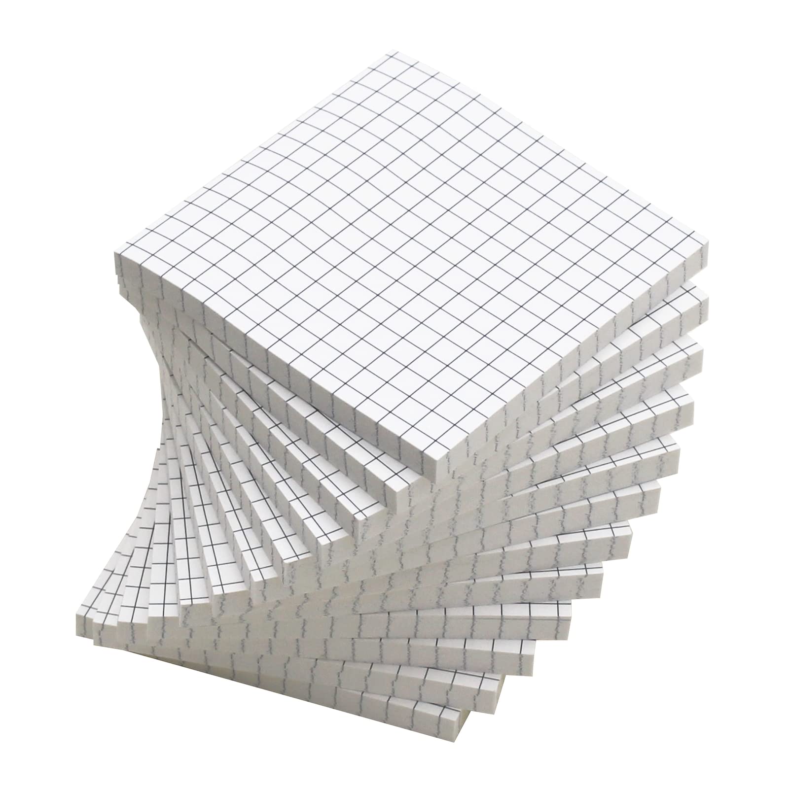 (12 Pad) Lined Grid Sticky Notes,3x3 Inch, Self-Stick Notes, Easy to ...