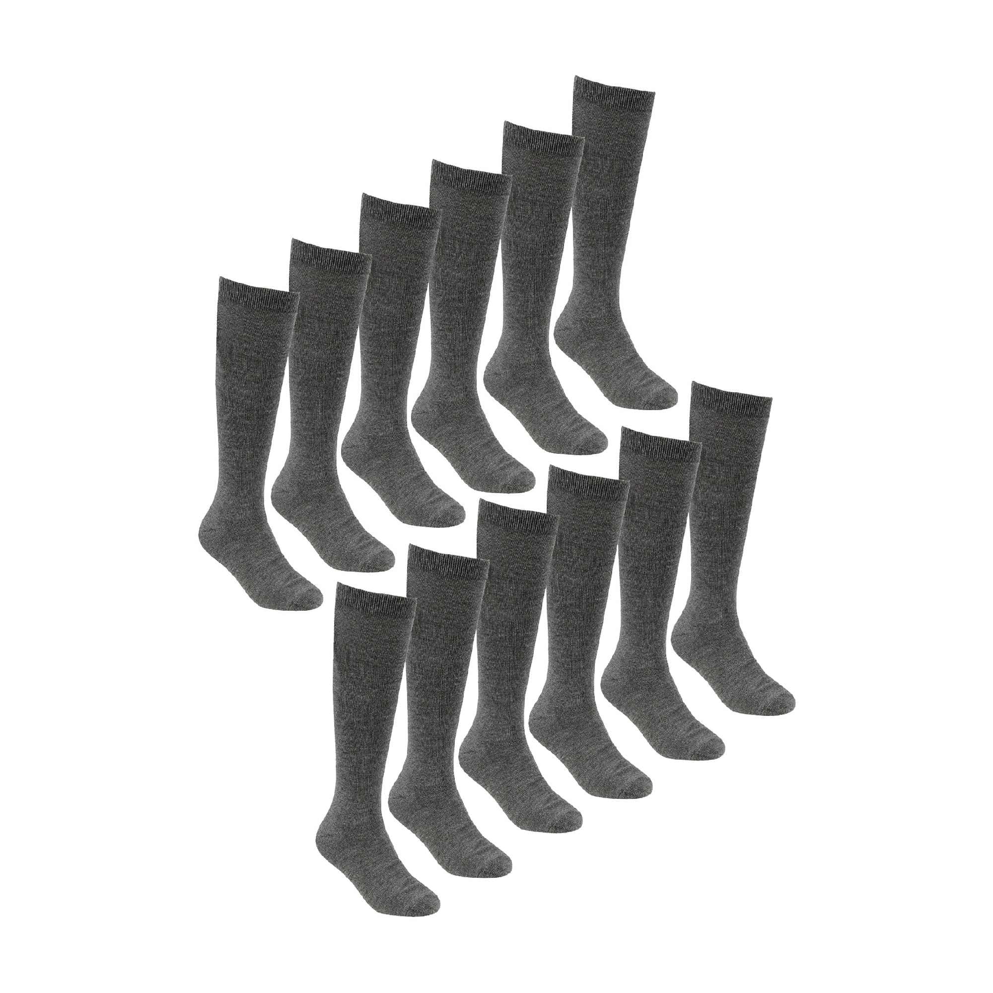 12 Pair Multipack Girls Knee High Bamboo Socks | Sock Snob | Soft Plain ...