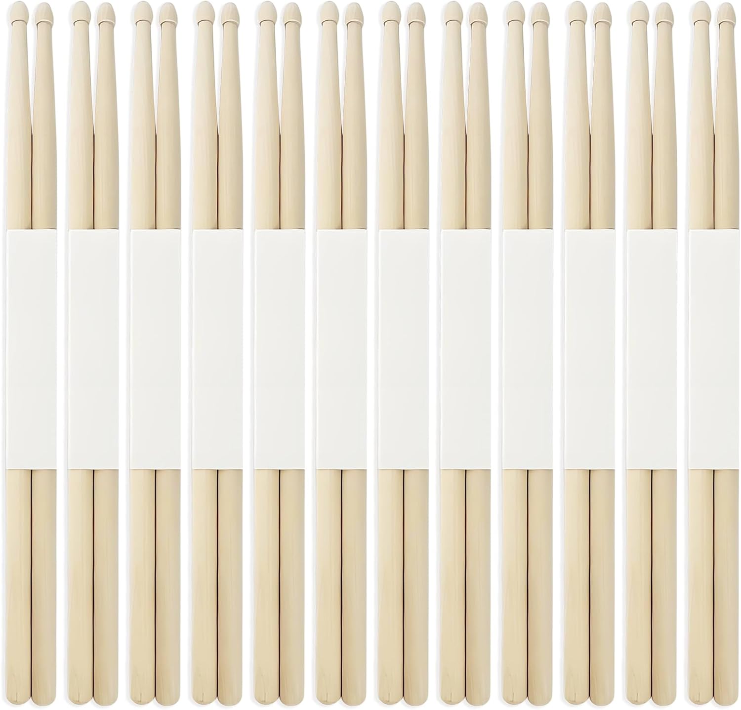 12 Pairs 5A Drum Sticks, Classic Maple Wood Drumsticks, Musical ...
