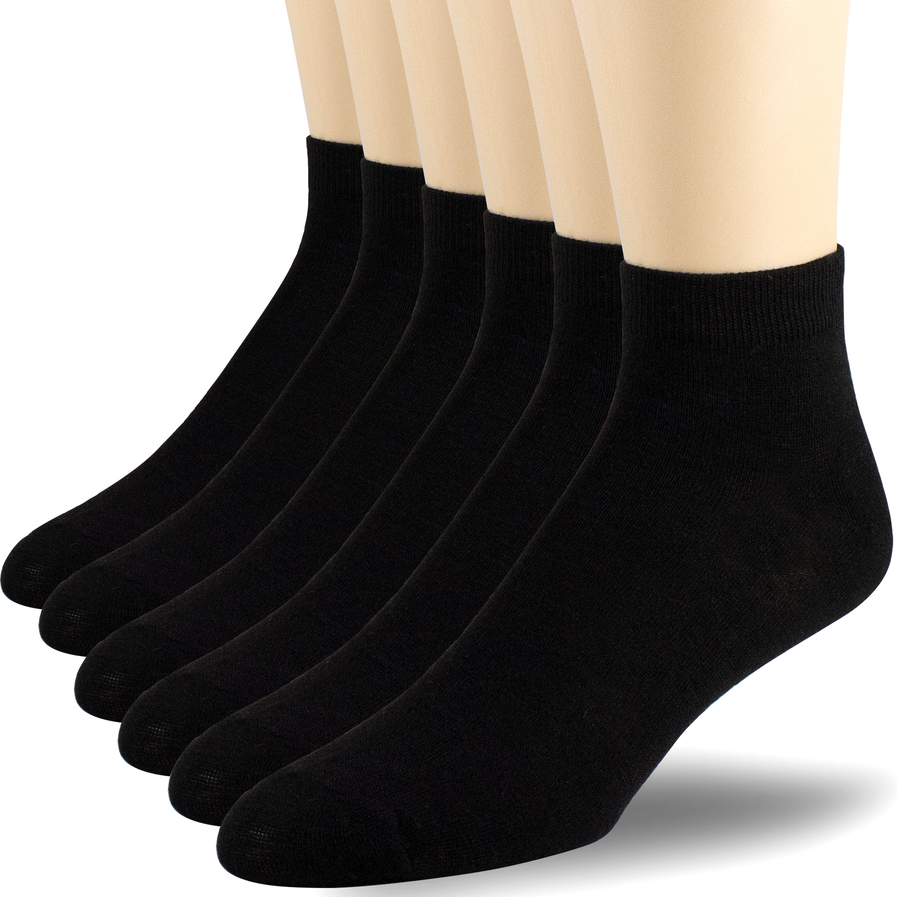 12 Pairs Athletic Thin Cotton Ankle Socks, Moisture-Wicking, Breathable ...