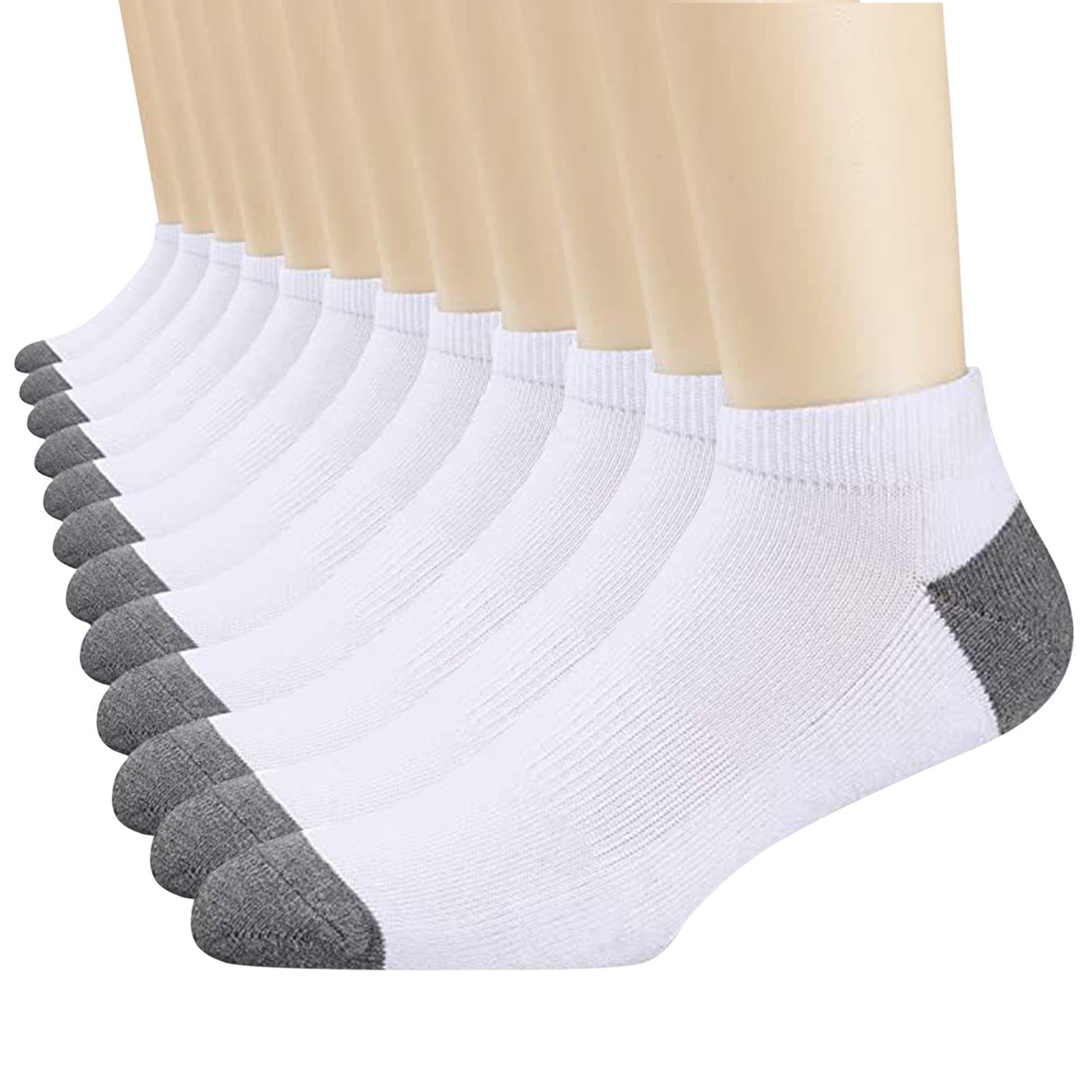 12 Pairs Bamboo Fiber Ultra-Thin Elastic Silky Short Silk Stockings Men ...
