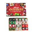 12 Pairs Christmas Socks Gift Set, Fun Holiday Patterns with Countdown ...