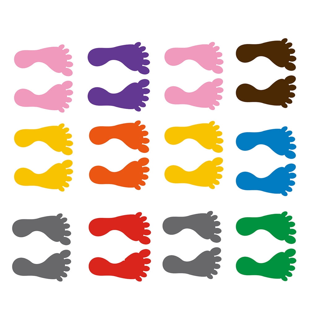 FUEENIRVA 12 Pairs Floor Decal Footprint Stickers Waterproof ...