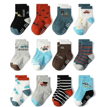 Gpaecead Infants Toddlers 6Pc Baby Socks Kids Boys Girls Non Slip Grip ...