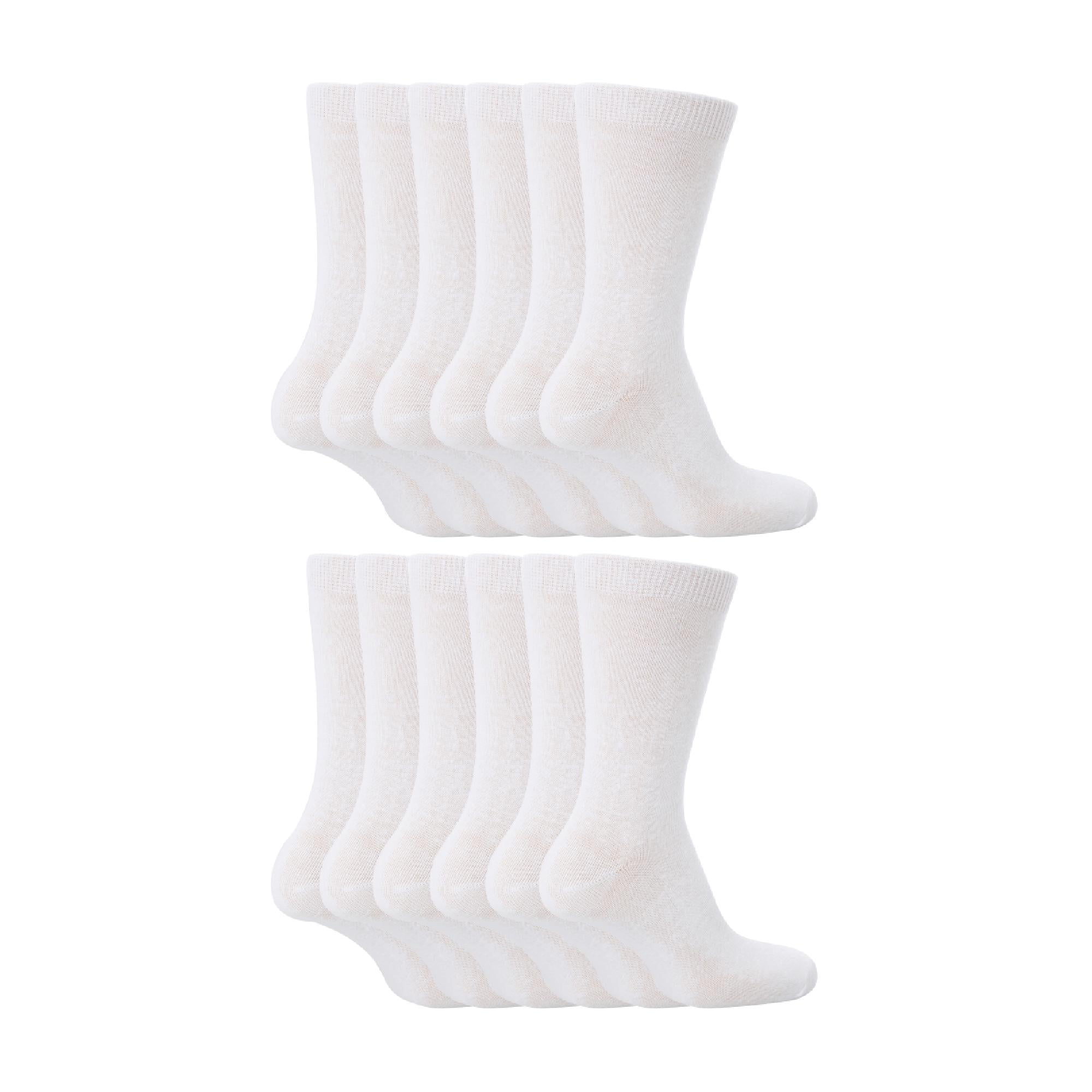 12 Pairs Kids Plain School Socks | Boys & Girls | 3 Sizes | Sock Snob ...