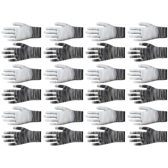 12 Pairs Latex Coated Work Gloves, Water Proof & Breathable Gloves for ...