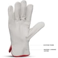 12 Pairs Leather Work Gloves, Hand Protection for All Environments ...