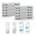 12-Pairs Magnetic Picture Hanging Strips, Magnetic Fixator Removable ...