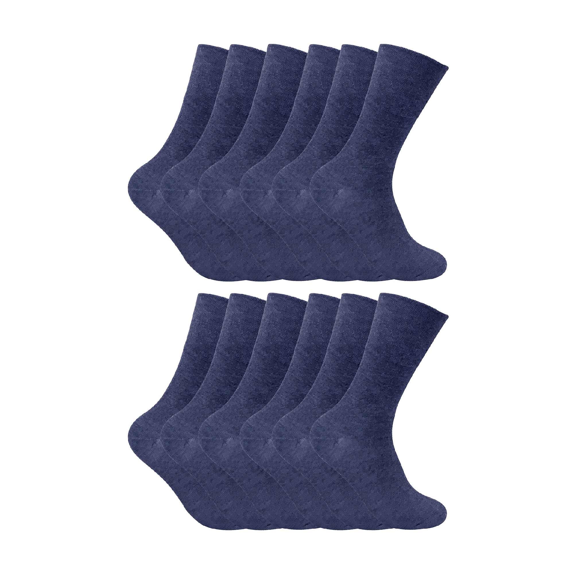 12 Pairs Mens Thermal Diabetic Socks | Sock Snob | Non Elastic Socks ...