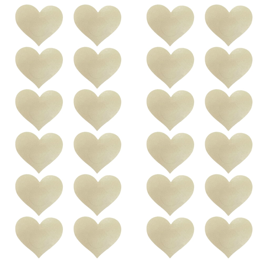 12 Pairs Nipple Covers Heart Shape Disposable Pasties Self-Adhesive ...