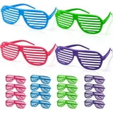 12 Pairs Shutter Glasses Shades Eyeglasses - Neon Color Slotted ...