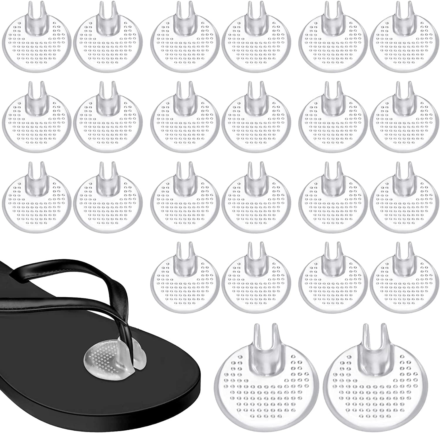 12 Pairs Wearable High Heels Silicone Thong Sandal Toe Guards, Non Slip ...