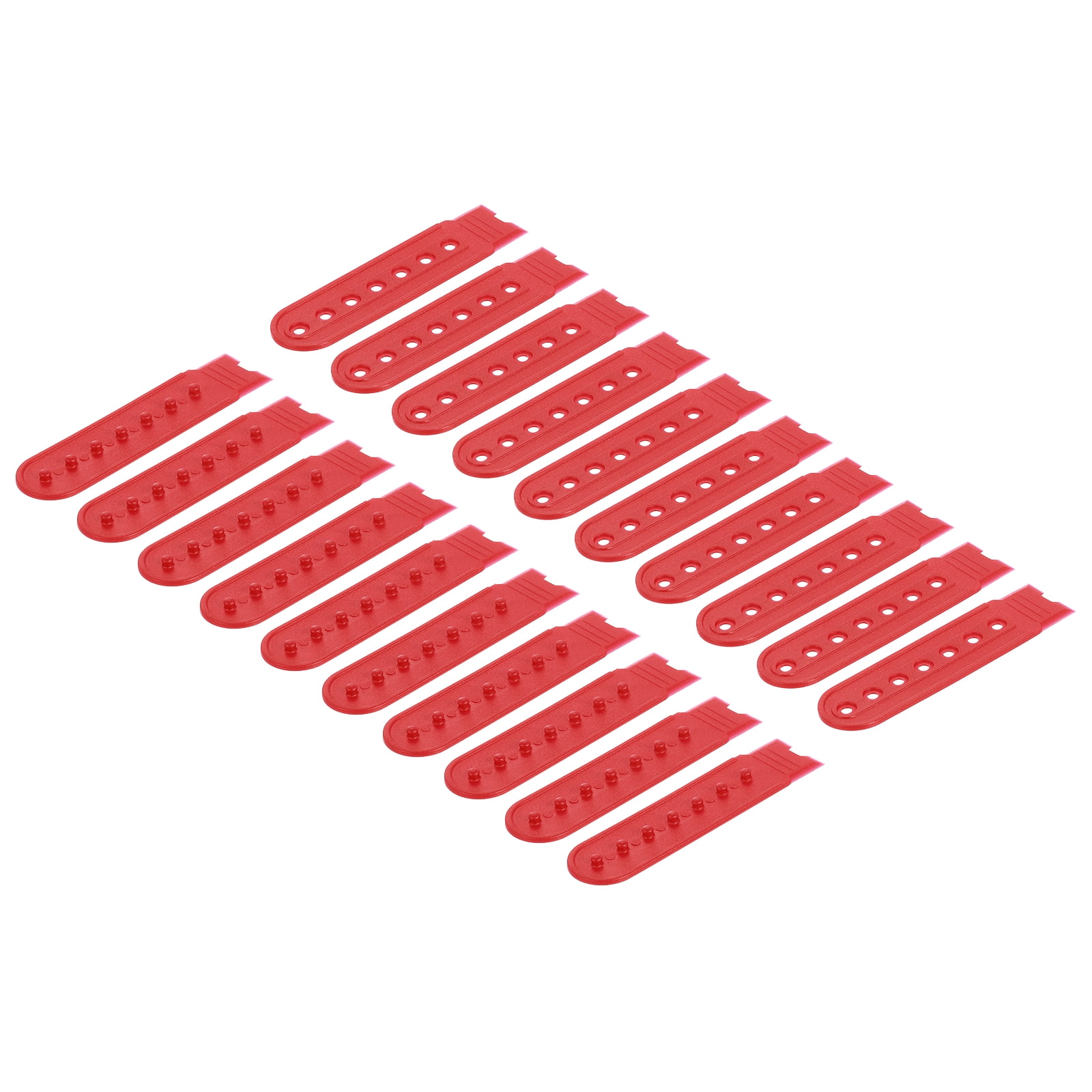 12 Pairs Snapback Strap Cover, 7 Holes Plastic Adjustable Hat Snap ...