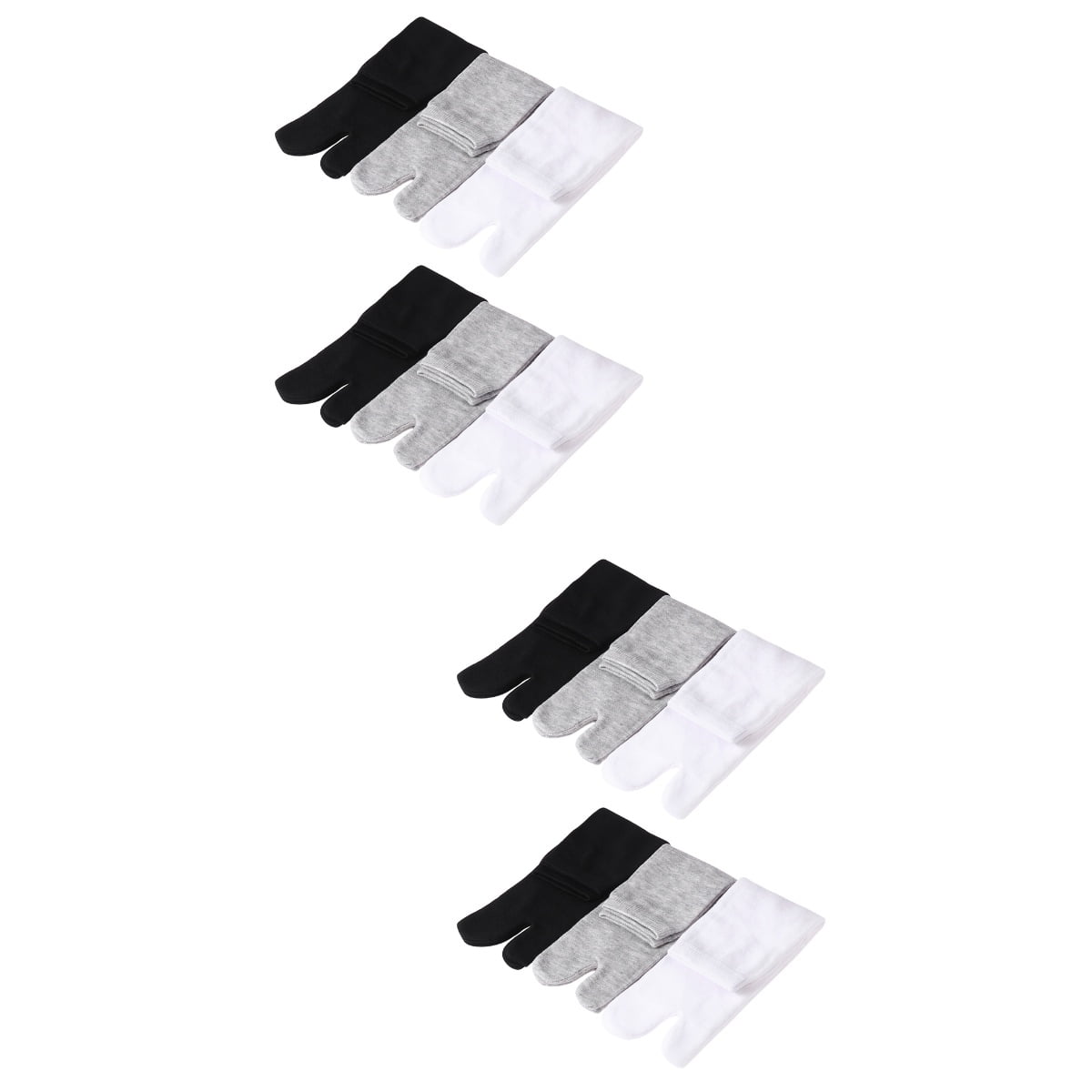 12 Pairs Tabi Socks Universal Two-Toe Stockings Stuffers' Two-finger ...
