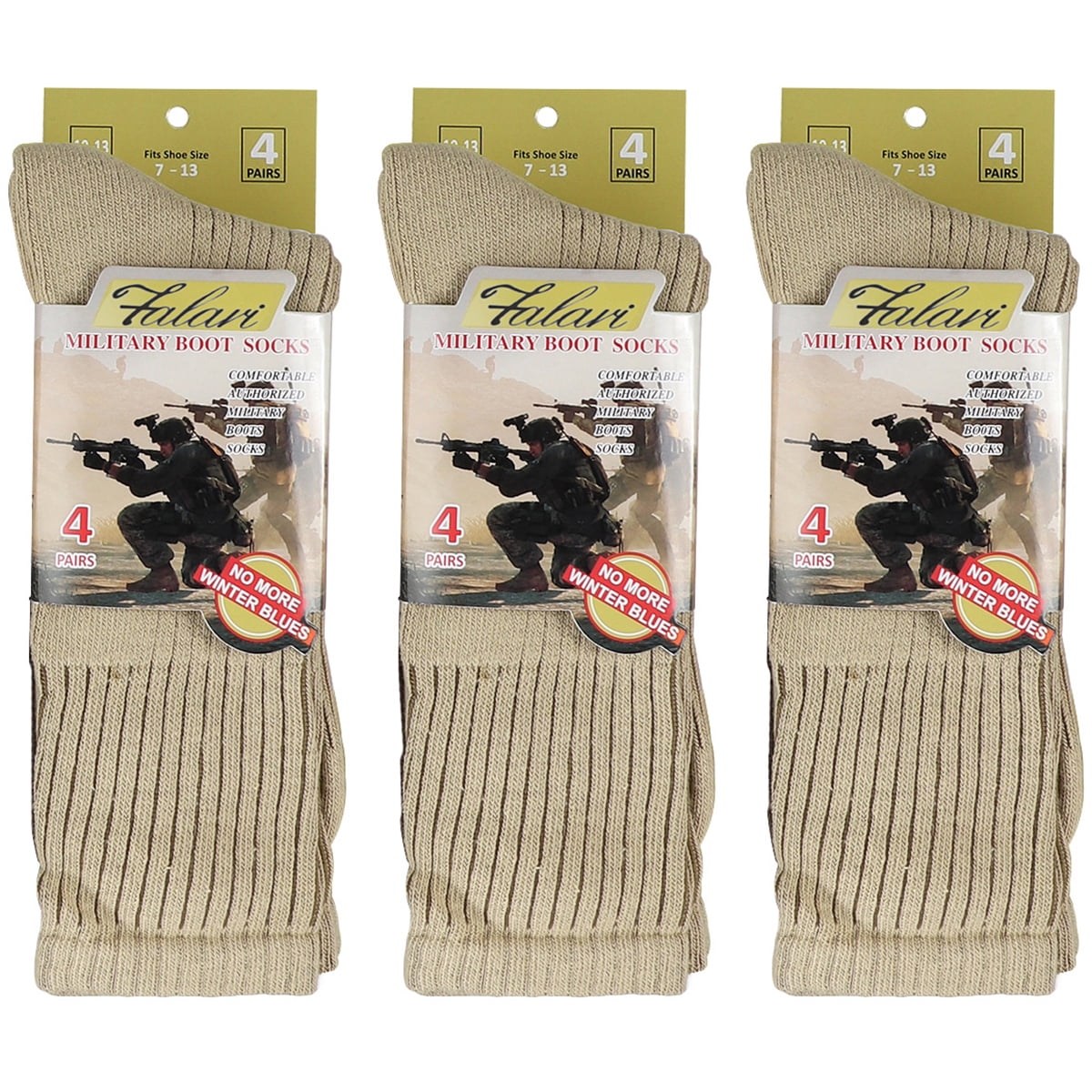 12 Pairs US Army Military Boot Socks - Combat Tactical Trekking Hiking ...