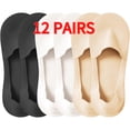 12 Pairs Ultra Thin No Show Socks – Invisible Low Cut Liners for ...