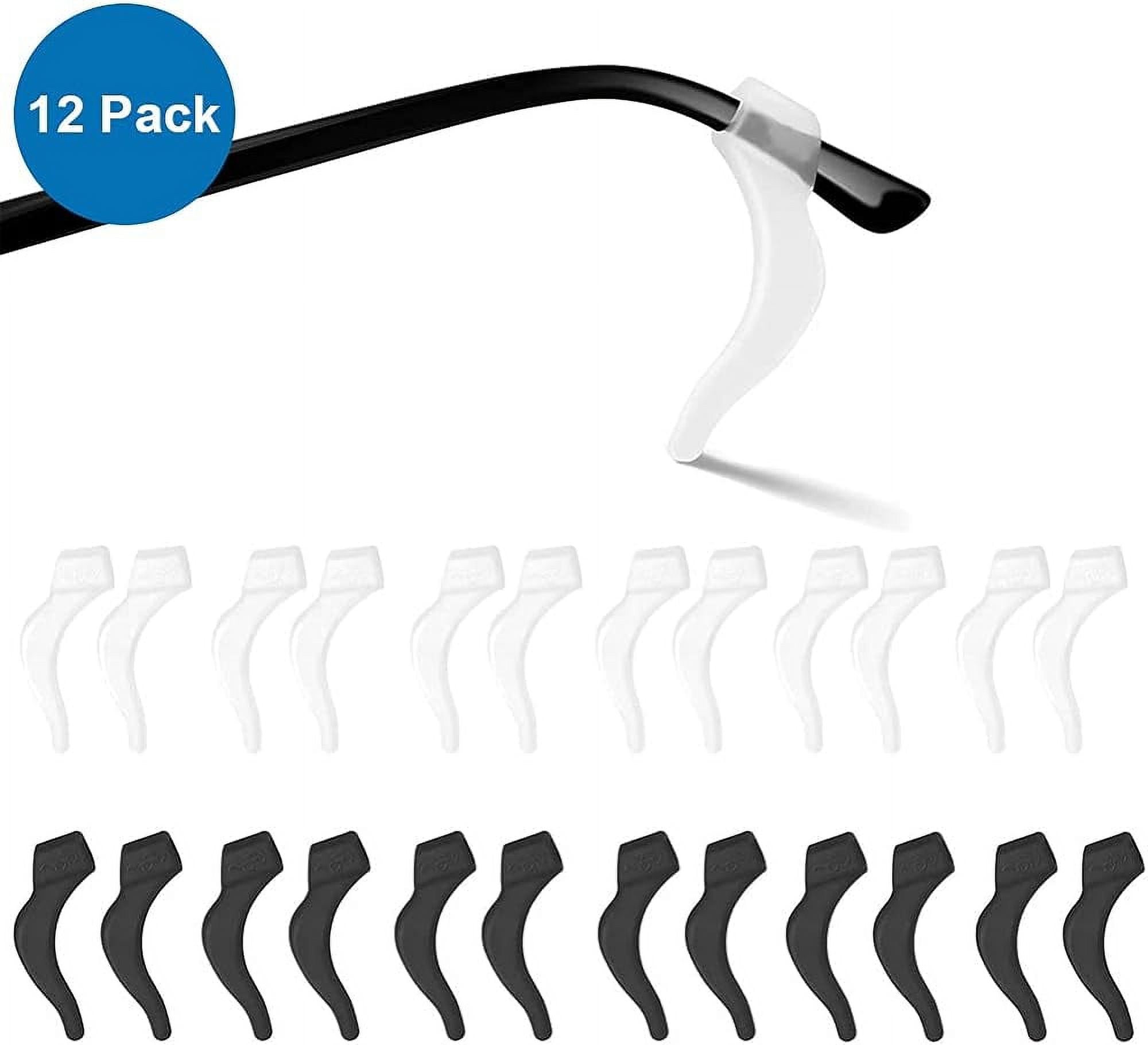 12 Pairs Universal Silicone Ear Grip Hooks Anti-Slip Temple Tips Holder ...