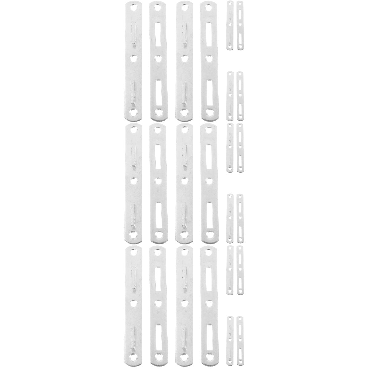 12 Pairs of Bed Rail Fasteners Iron Bed Frame Rail Brackets Bed Rail ...