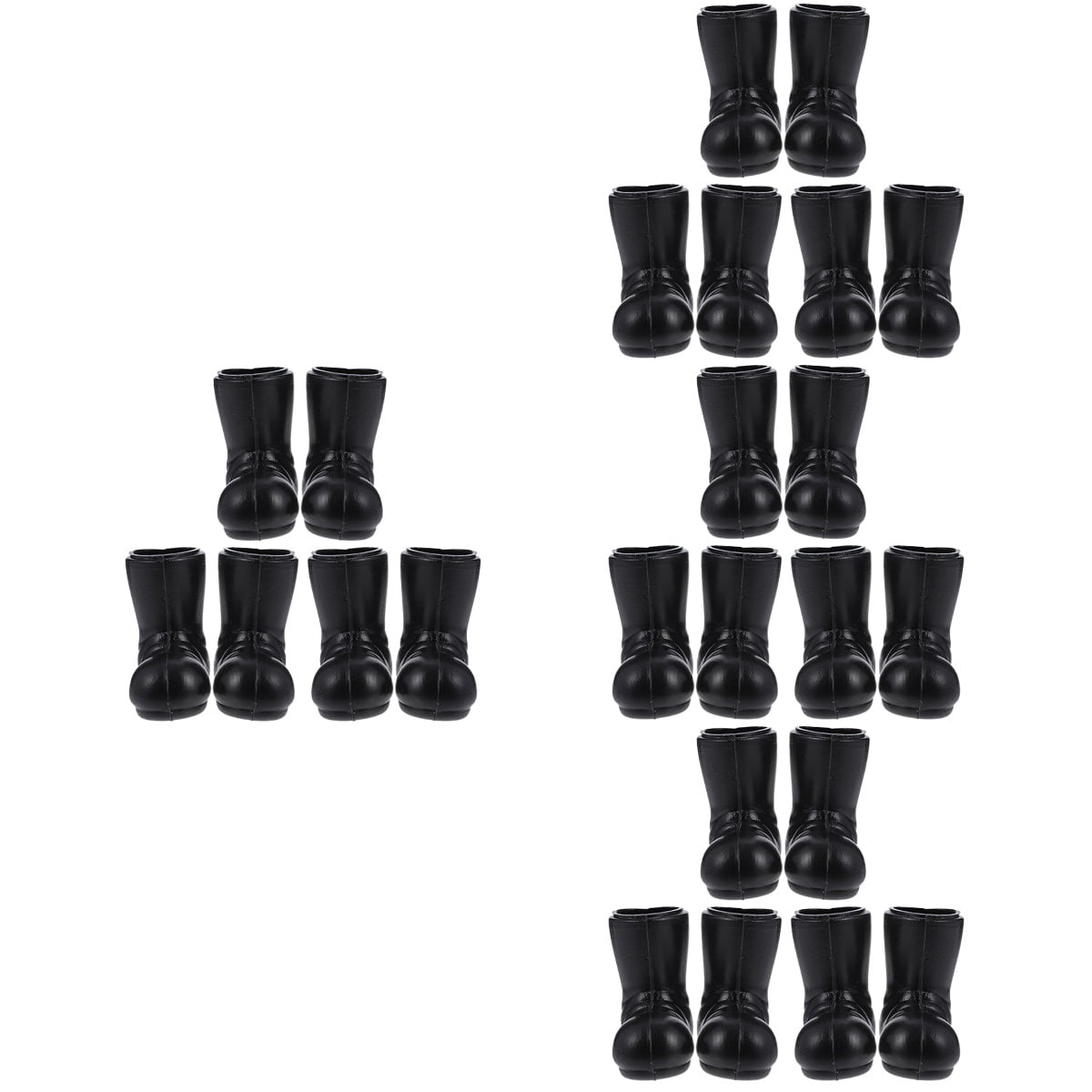 12 Pairs of Miniature Santa Claus Boots Miniature Shoes Props Plastic ...