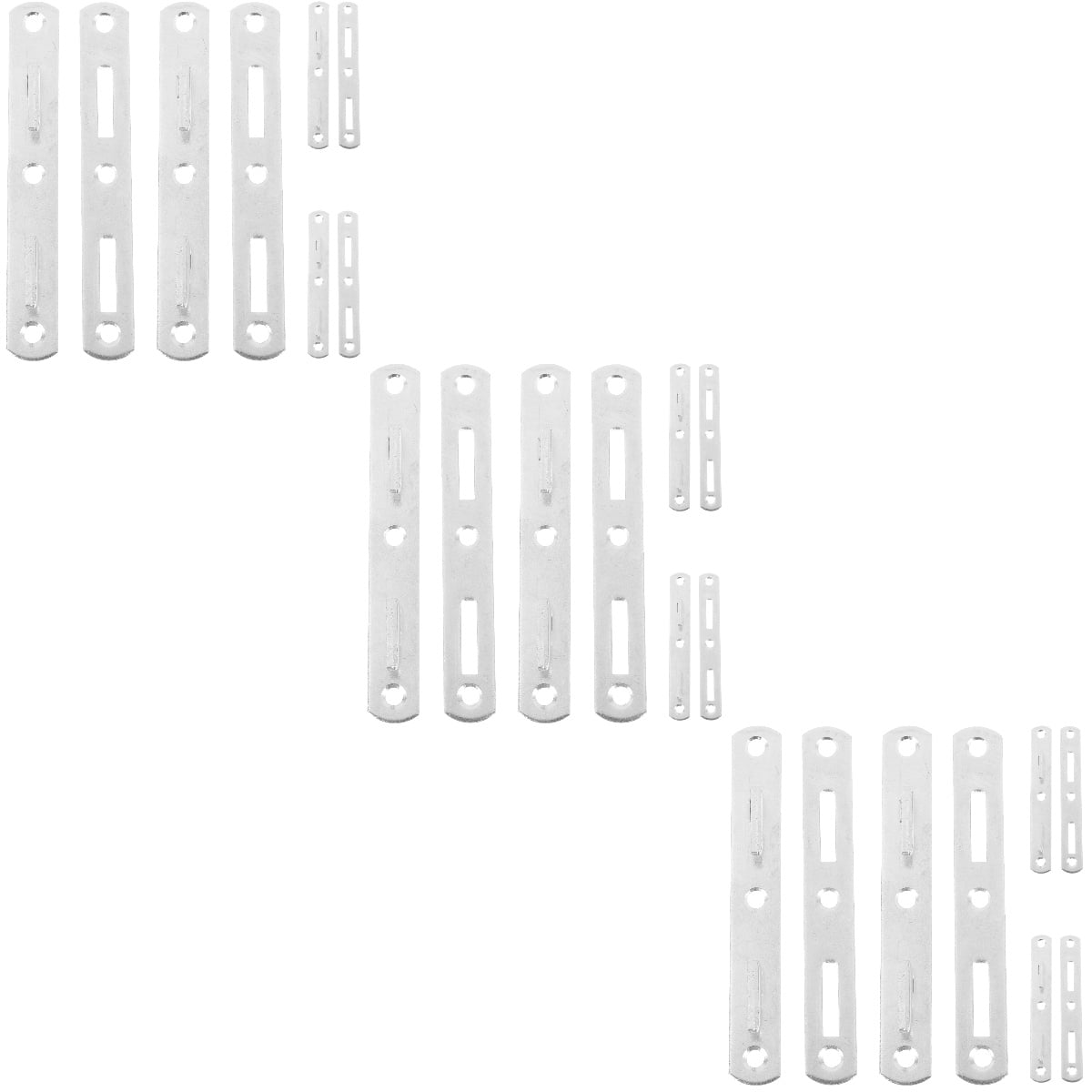 12 Pairs of Replacement Bed Rail Fasteners Bed Rail Brackets Bed Frame ...