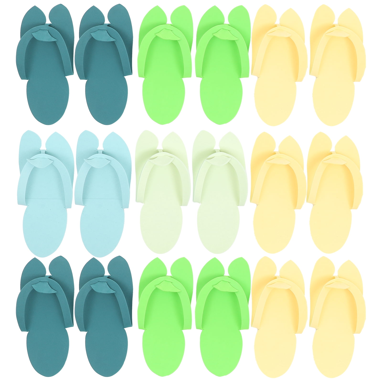 12 Pairs of Swimming Flip-flops Hotel Salon Pedicure Slippers ...