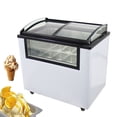 12-Pan Gelato Ice Cream Showcase 170L Glass Door Commercial ...