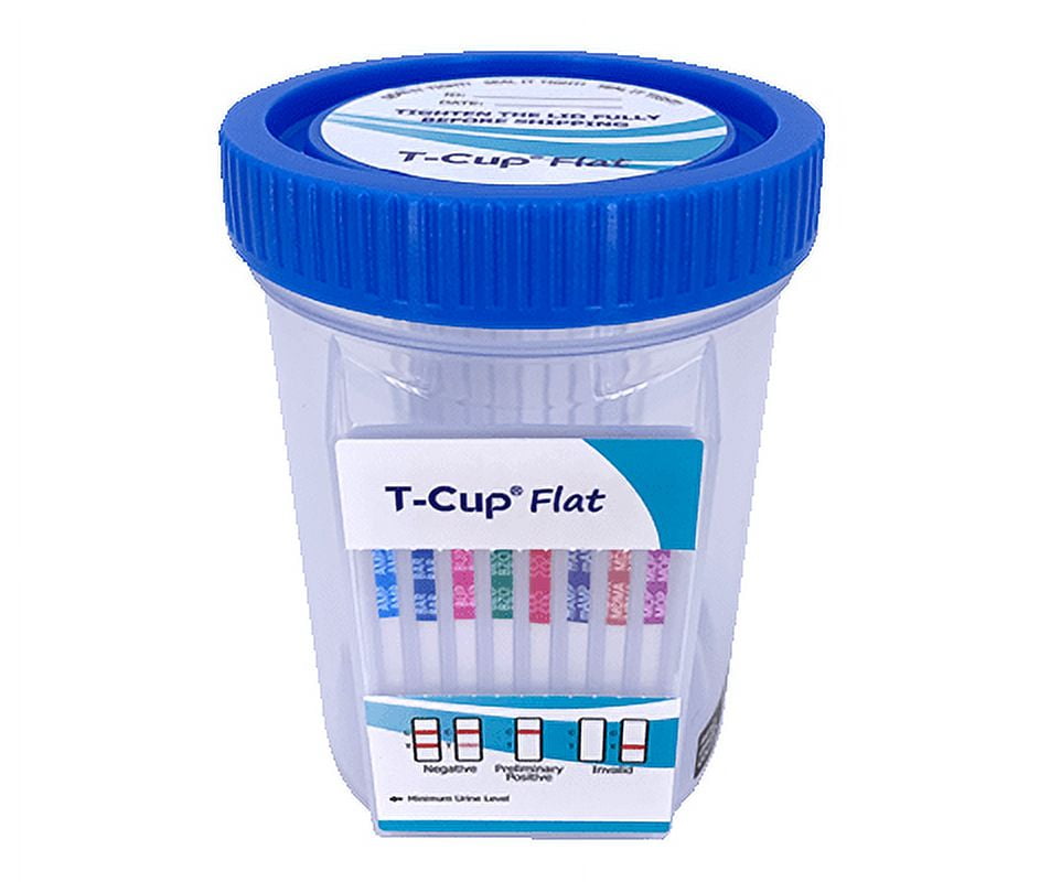 12 Panel T-Cup Flat-sided FDOA-6125 Clia Waived (25) Easy-to-photocopy ...