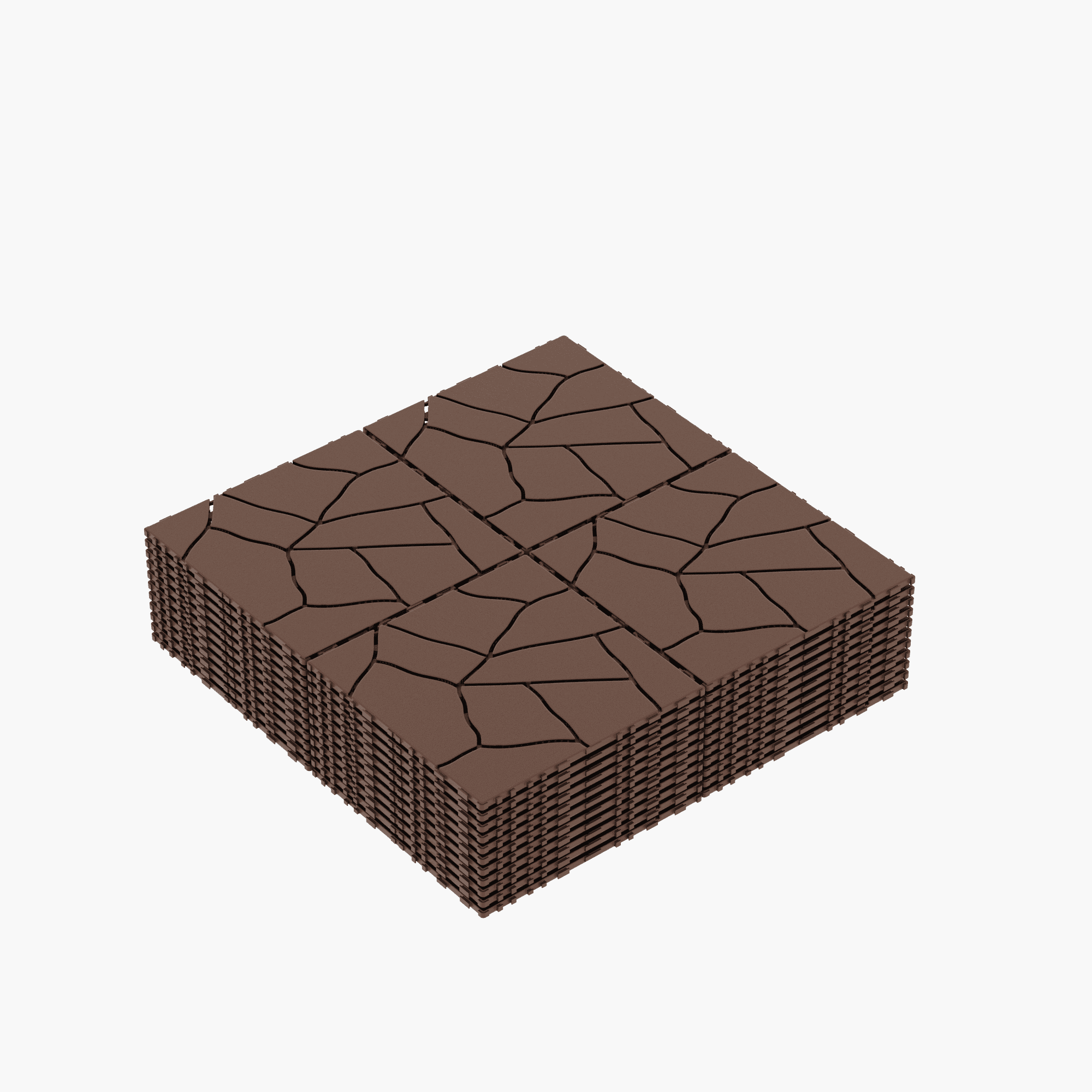 12" Patio Deck Tiles, 44PCS DIY Module Interlocking Decking Tiles Floor ...