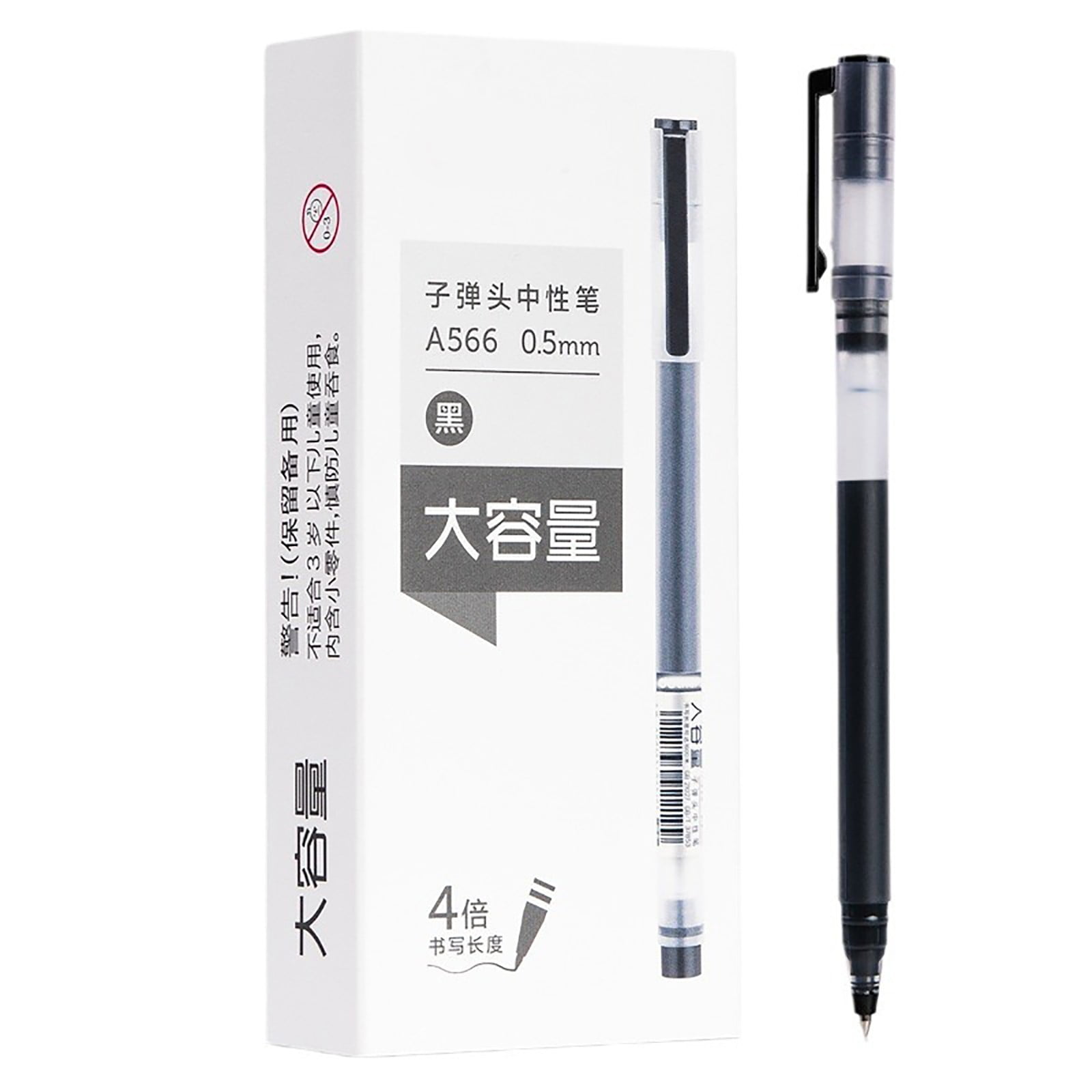 12 Pc BlackInk Pen 0.5mm Fine Point Smooth Pen Compact, Affordable ...