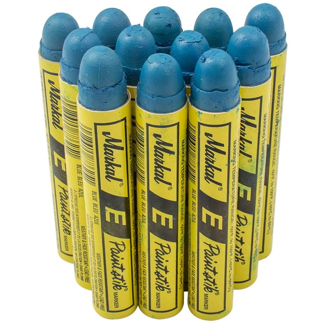 12 Pc Box Blue Markal E Paintstiks Crayon Chalk High Intensity Color ...