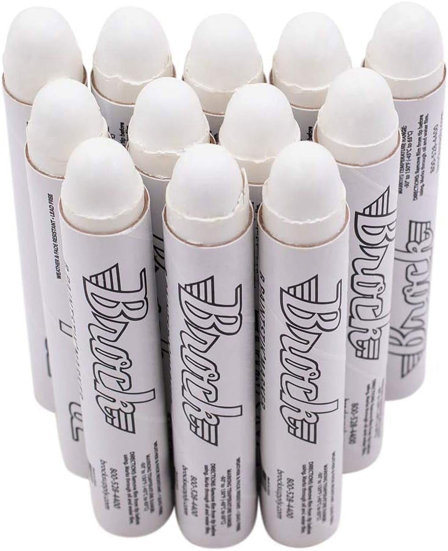 12 Pc Box White Brock B Paintstiks Crayon Mark Water Oil Dirt Extreme ...