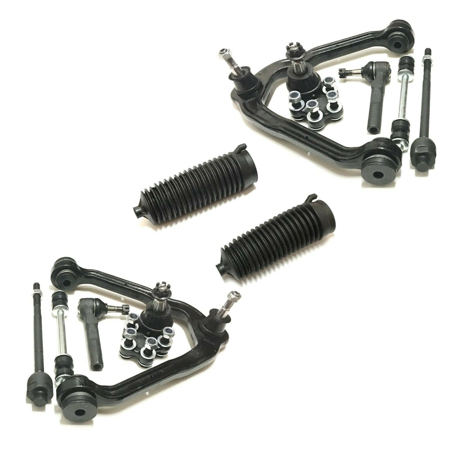 12 Pc Complete Suspension Kit for Front Upper Control Arms Lower Ball ...