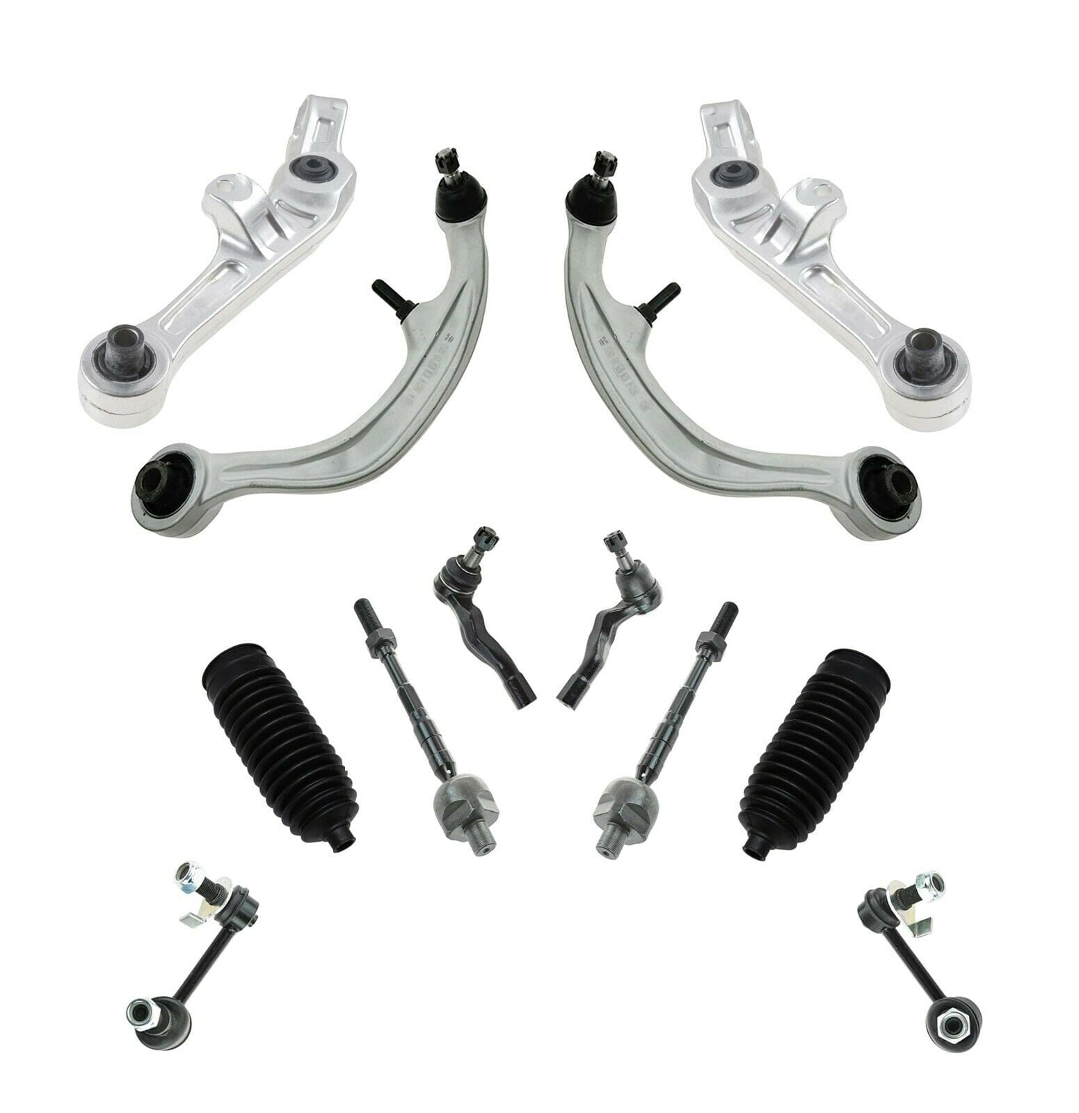 12 Pc Front Complete Suspension Kit Lower Control Arms with Ball Joints ...