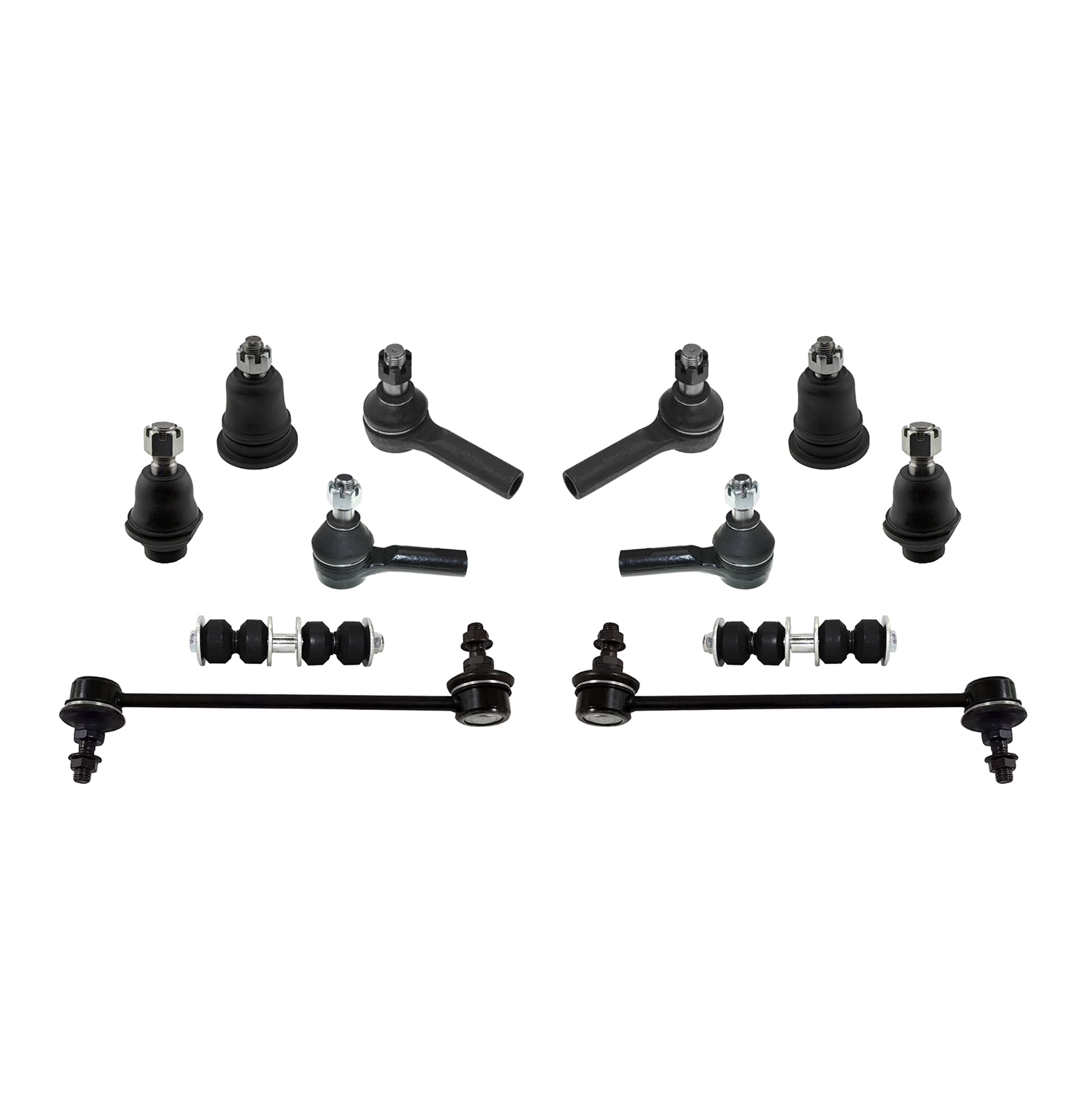 12 Pc Front & Rear Suspension Kit Stabilizer Sway Bar Links, Upper ...