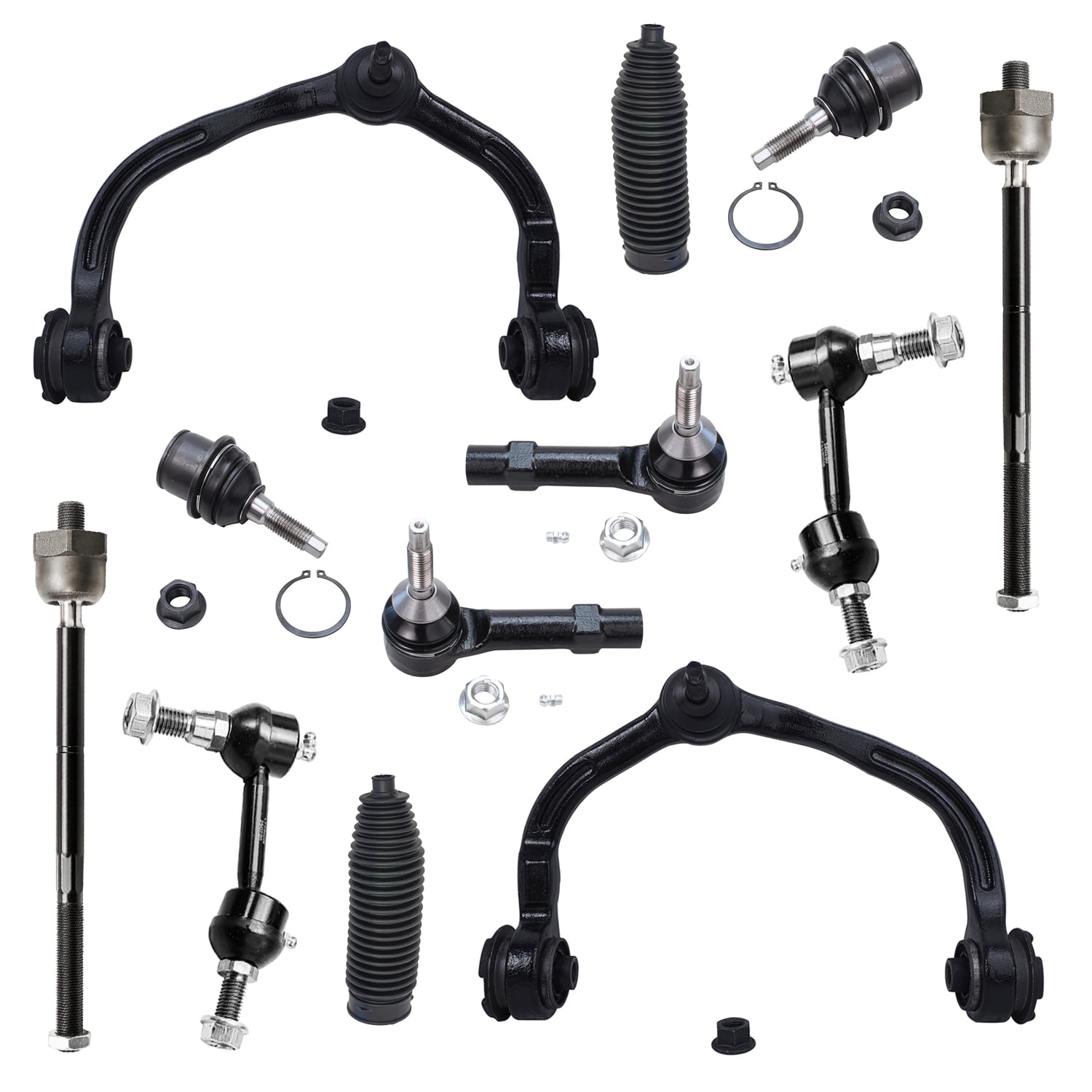 12 Pc Front Suspension Kit For [STANDARD SUSPENSION]. Upper Control ...