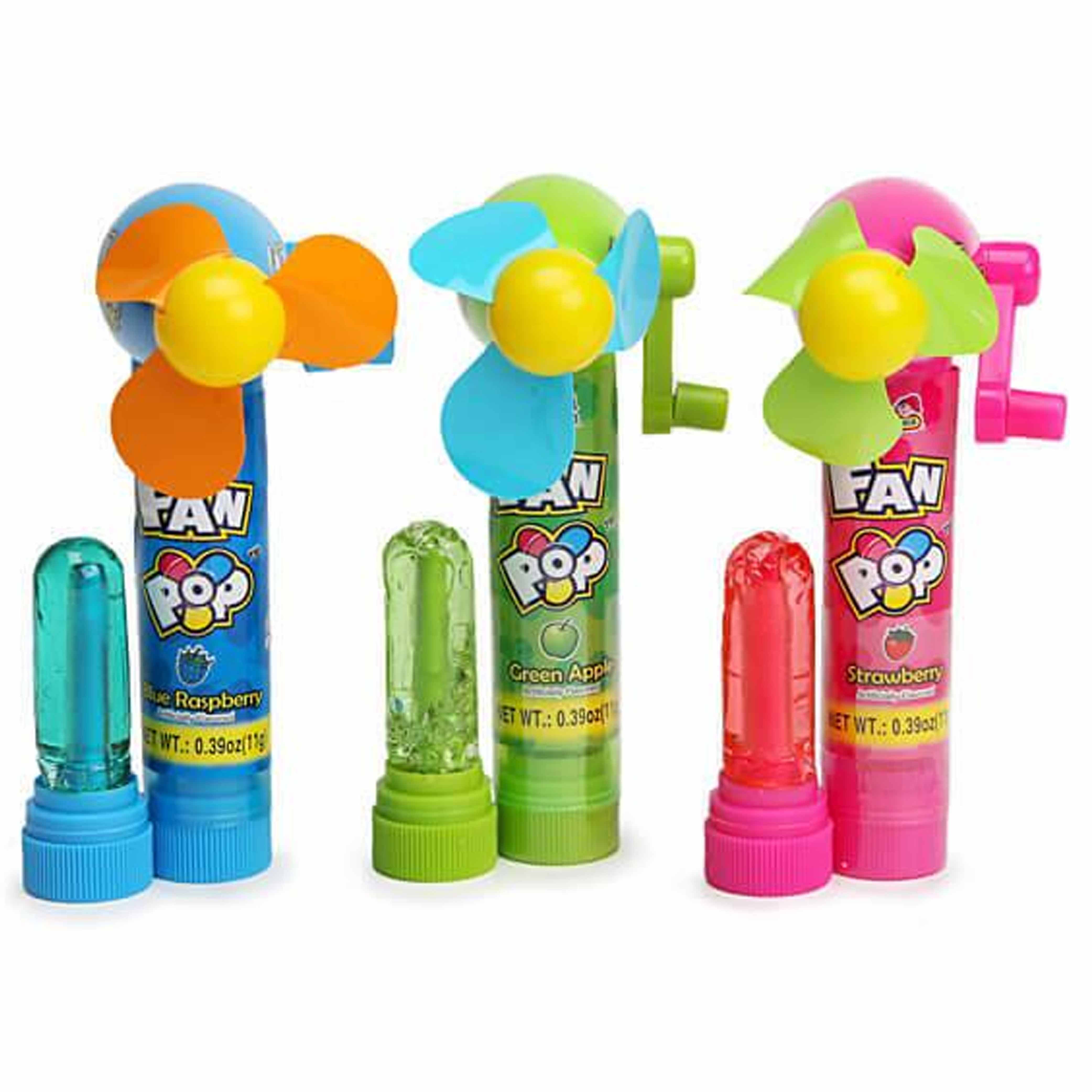 12 Pc Kidsmania Fan Pop Lollipops Candy Filled Fans Sucker Kids Party ...