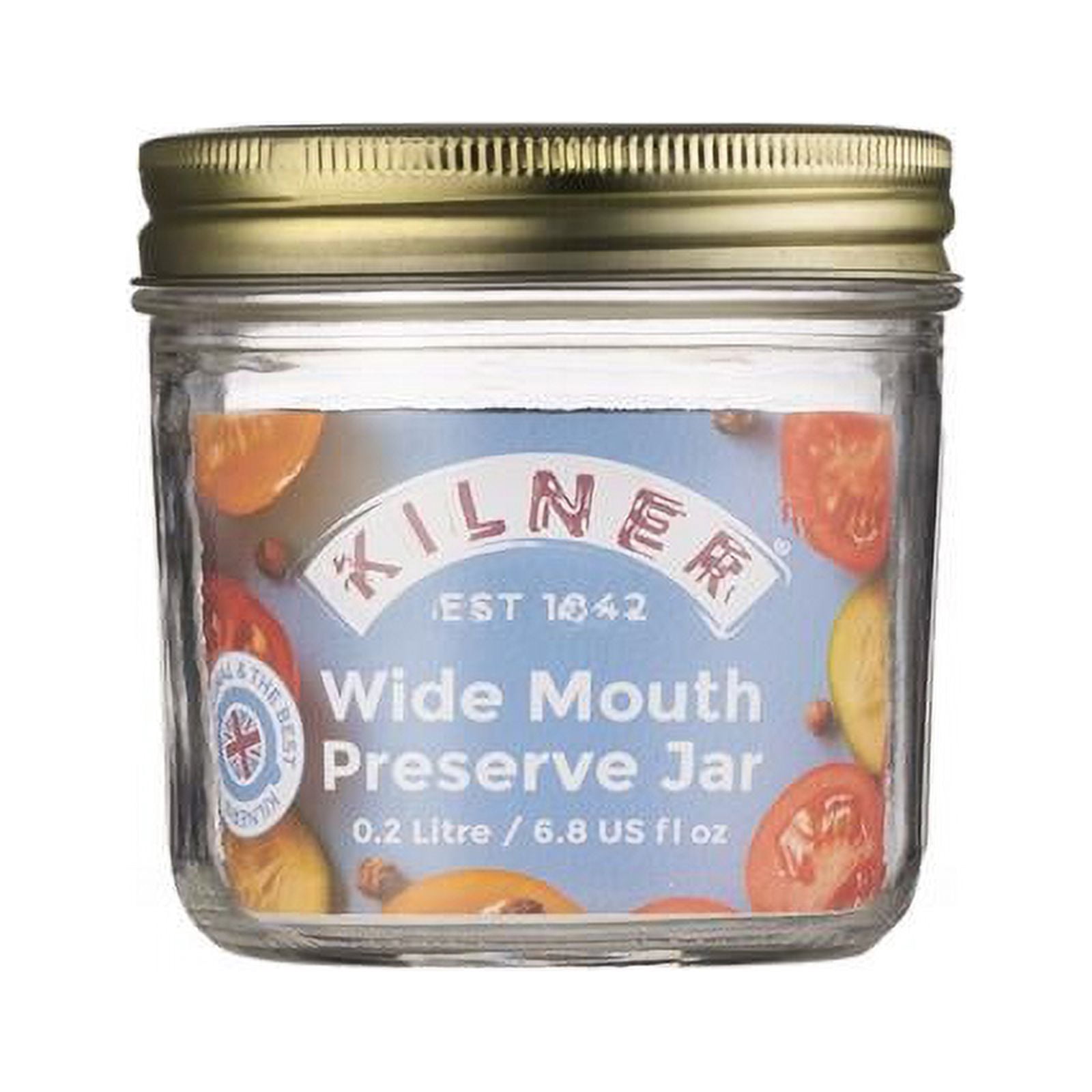 12 Pc, Kilner Wide Mouth Preserve Jar 6.8 Oz 1 Pk - Walmart.com