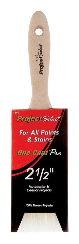 12 Pc, Linzer Project Select 2-1/2 In. Flat Paint Brush - Walmart.com