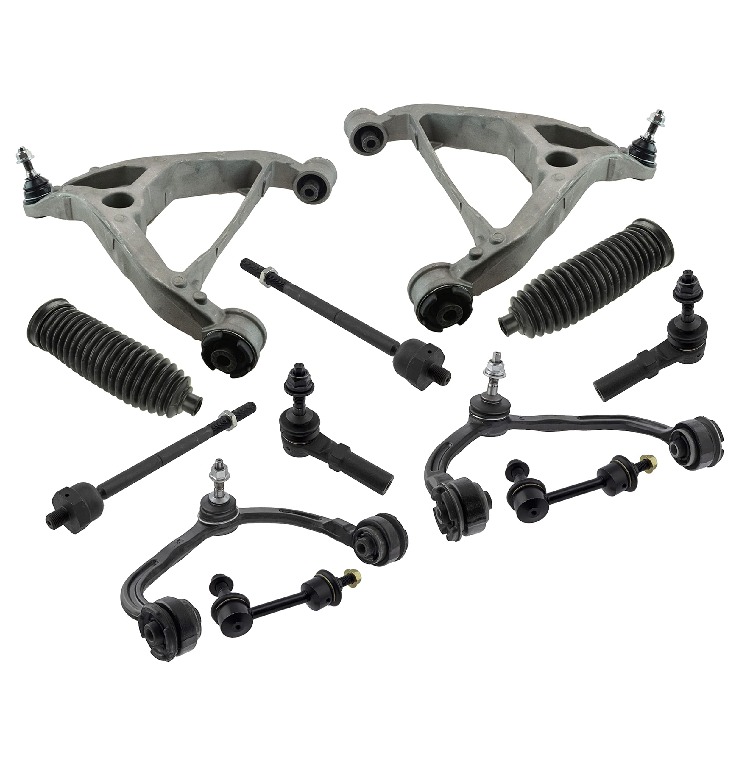 12 Pc Lower & Upper Control Arms, Stabilizer Sway Bar Links, Outer ...