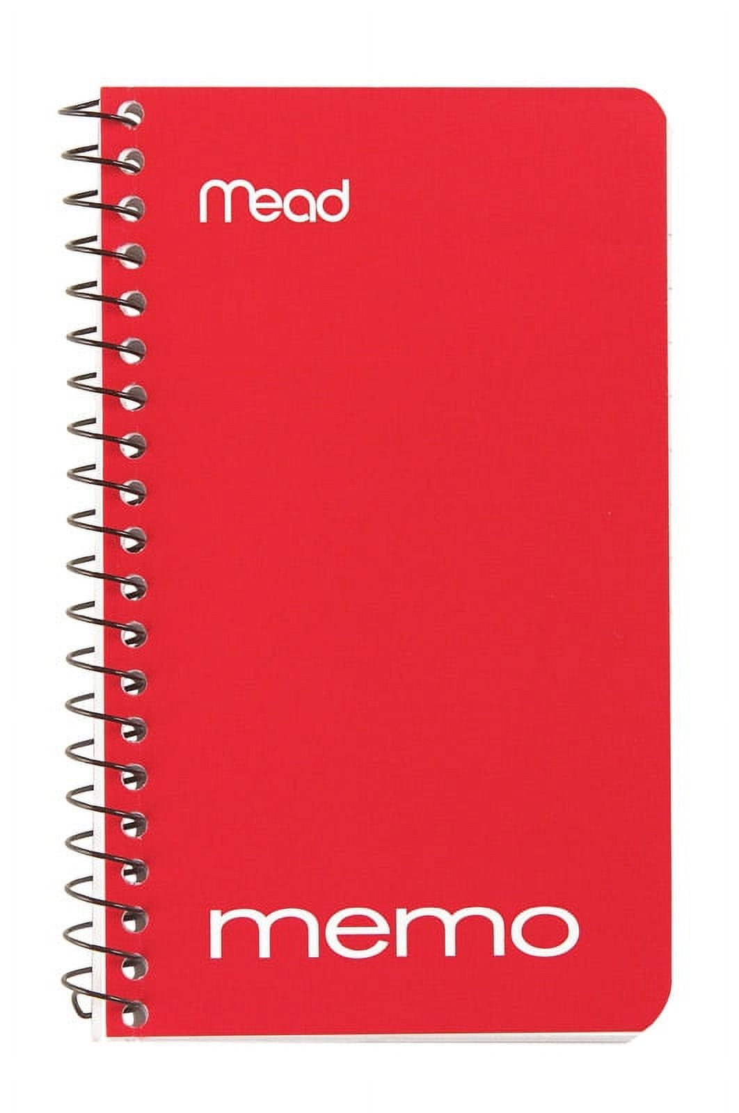 12 Pc, Mead 3 In. W X 5 In. L Wide Ruled Spiral Assorted Memo Book ...