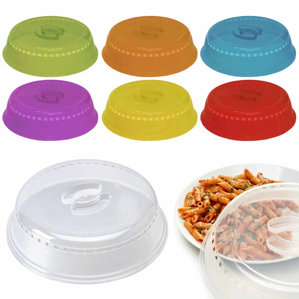 12 Pc Microwave Cover Splatter Screen Steam Release Lid 10" Plastic ...